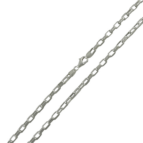 4.1mm Long Link Box Chain - 925 Sterling Silver - REO Company Wholesale ...