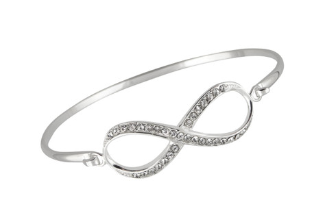 Sterling Silver Infinity Bangle Bracelet | REO Company