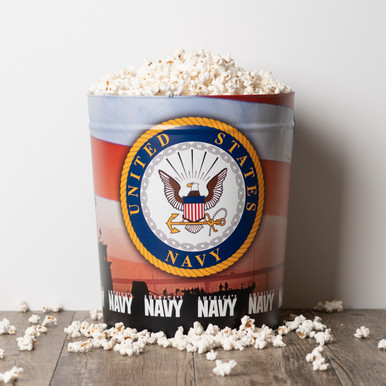 United States Navy Popcorn Tin - Vic's Corn Popper