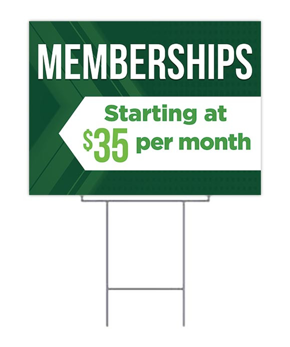 Gym Yard Sign (YS-GYM-005) - Sign Outpost