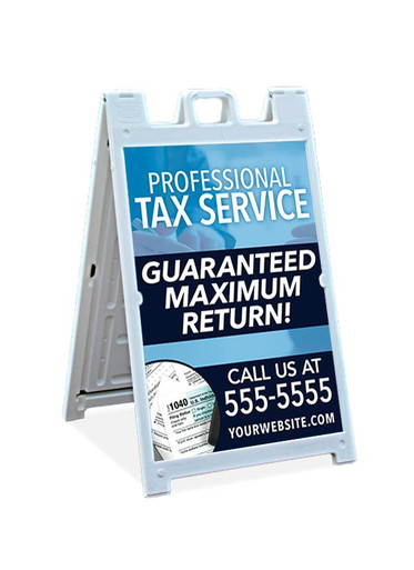 Tax Service Sandwich Sign (SB-TAX-007) - Sign Outpost
