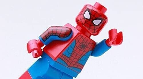 LEGO Superheroes: Spider-Man Minifigure with Web and Printed Arms 242214