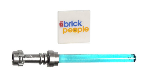 LEGO® Star Wars - Trans-Light-Blue Lightsaber (Metallic Silver Hilt ...