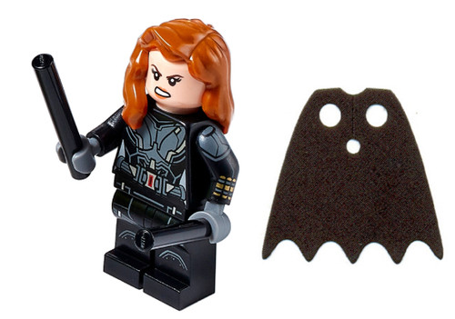 LEGO Superheroes: Black Widow Detailed Outfit with Batons and extra ...