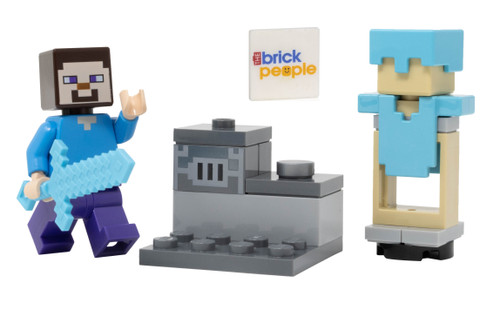LEGO Minecraft: Steve Minifigure with Furnace and Diamond Armor