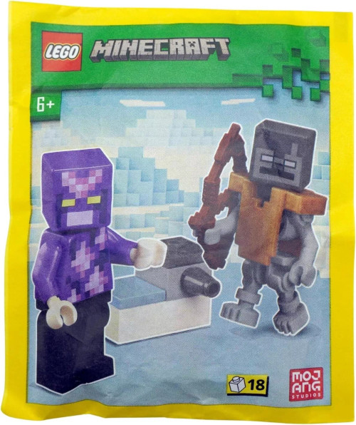 LEGO Minecraft Mini Set: Crystal Knight Minifigure with Stray and Shooter