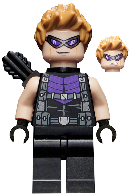 LEGO Superheroes - Hawkeye minifig - from 76143 - The Brick People