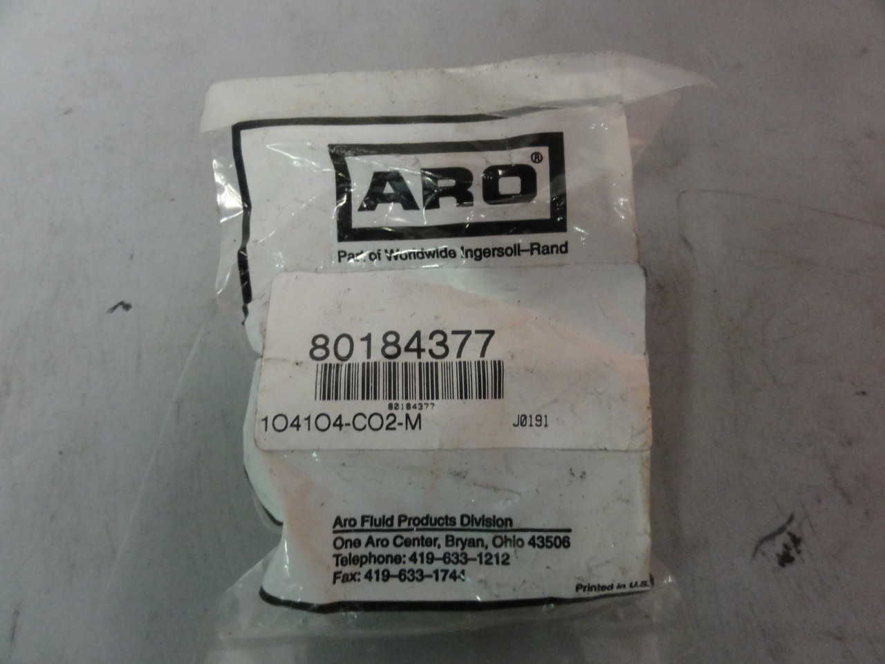 Ingersoll Rand Aro 104104-C02-M Pneumatic Check Valve- Brand New