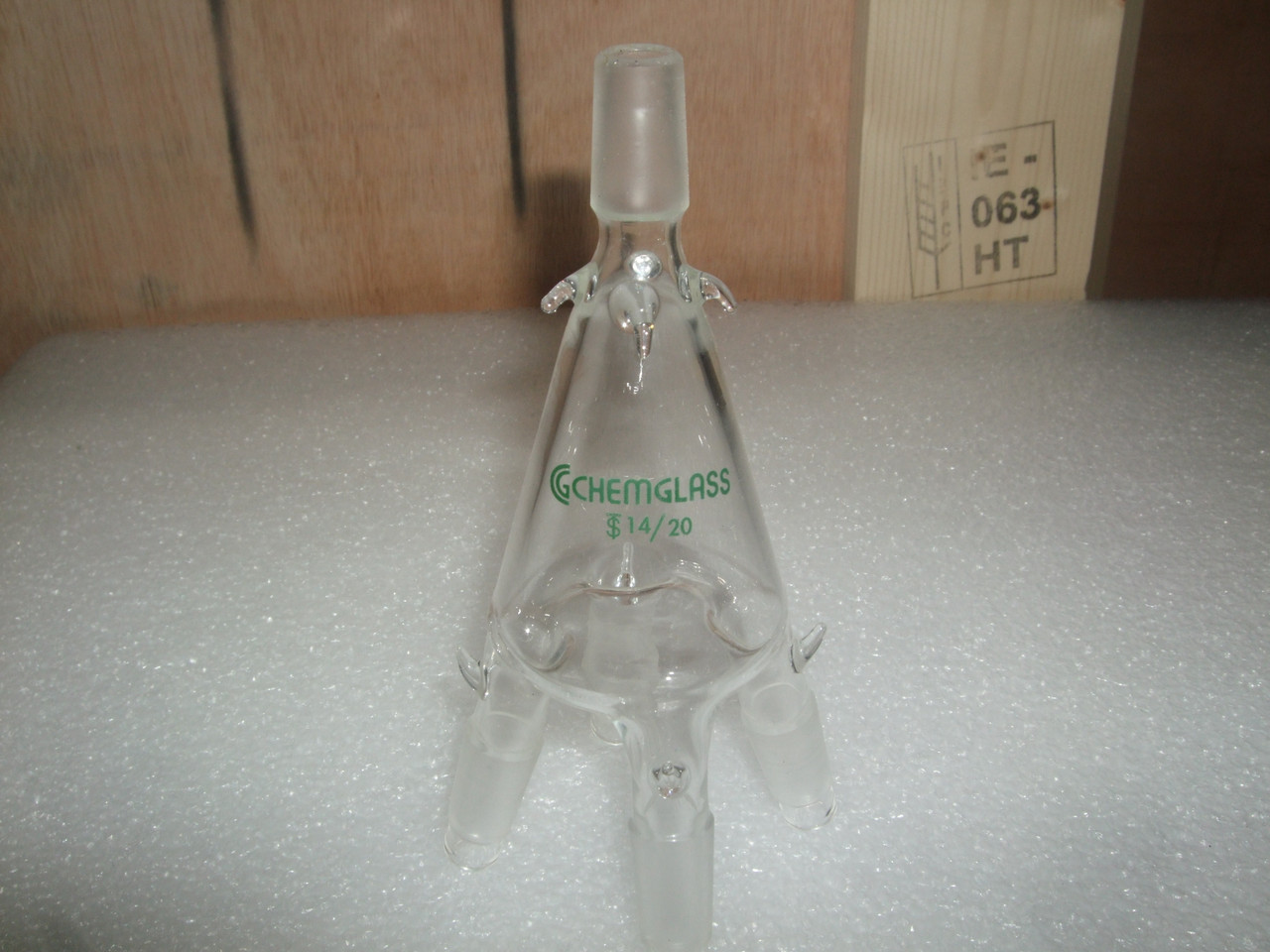 Chemglass 14/20 4 Port Distillation Receiver