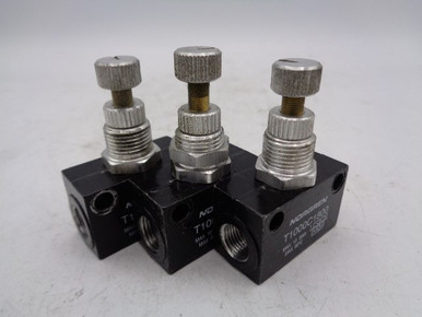 (3) Norgen T1000C1800 Pneumatic Flow Control Valve