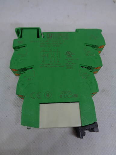 (1) Phoenix Contact PLC-BPT-24DC/21-21 Socket with No. 2961192 Relay