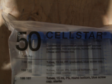 (50) GREINER BIO-ONE CELLSTAR 188261 15ML PP GRADUATED CONICAL BOTTOM TUBES