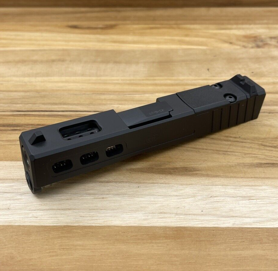 Glock 43 43x Complete Slide Lighting Ported RMSc Cut PORTED BLACK ...