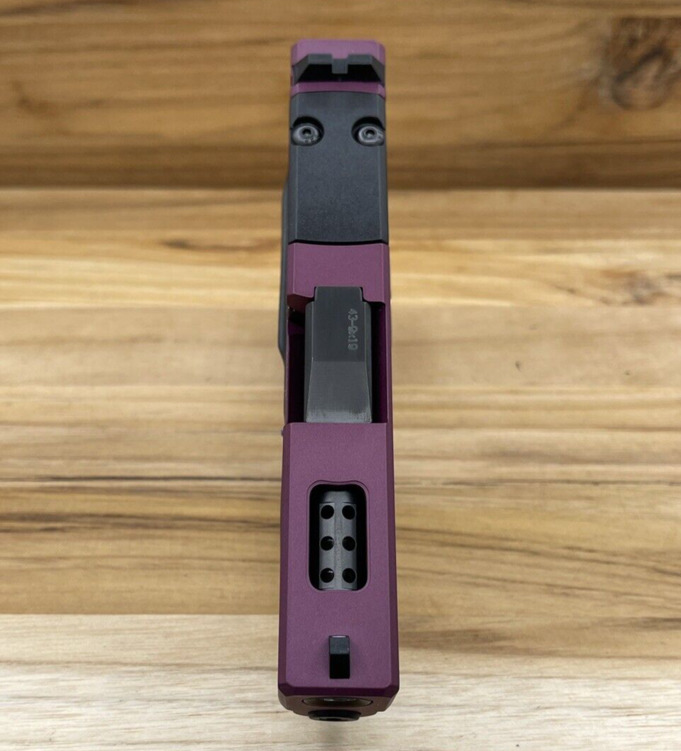 Glock 43 43x Black Cherry Complete Slide Lighting Port RMSc Cut PORTED ...