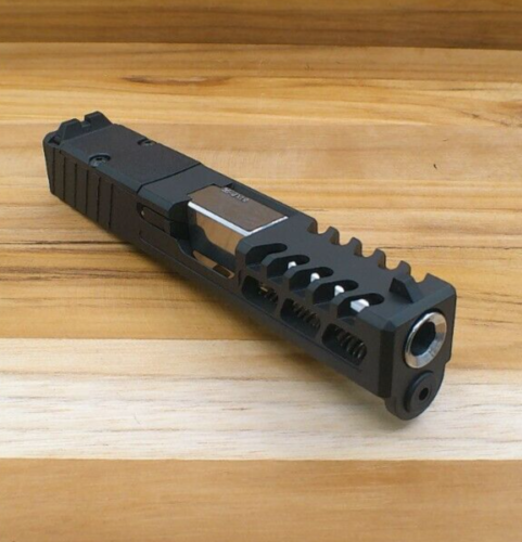 GLOCK 26 PATTERN SLIDE STYLE #8A COMPLETE ASSEMBLY WITH POLISHED BARREL ...