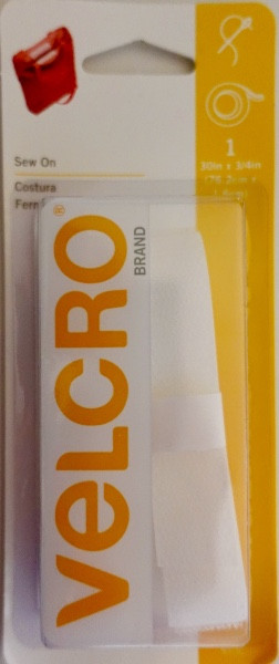 VELCRO Brand Fastener Sew-On Strip White 3/4in x 30in - Phil's Sewing ...