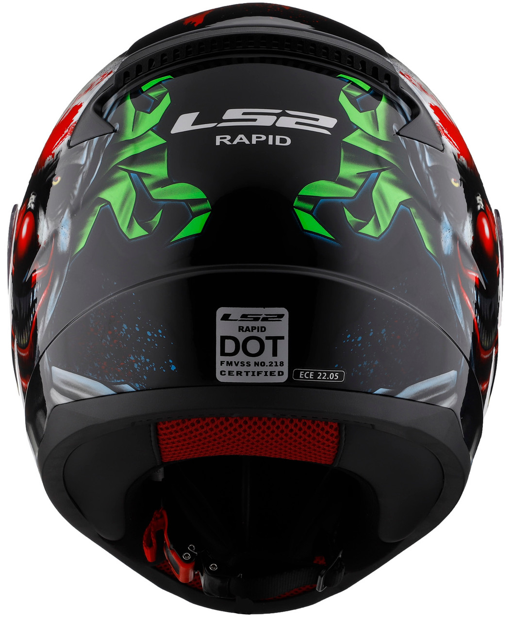 LS2 Rapid Happy Dreams (Glow In The Dark) Full-Face Helmet - MC Powersports