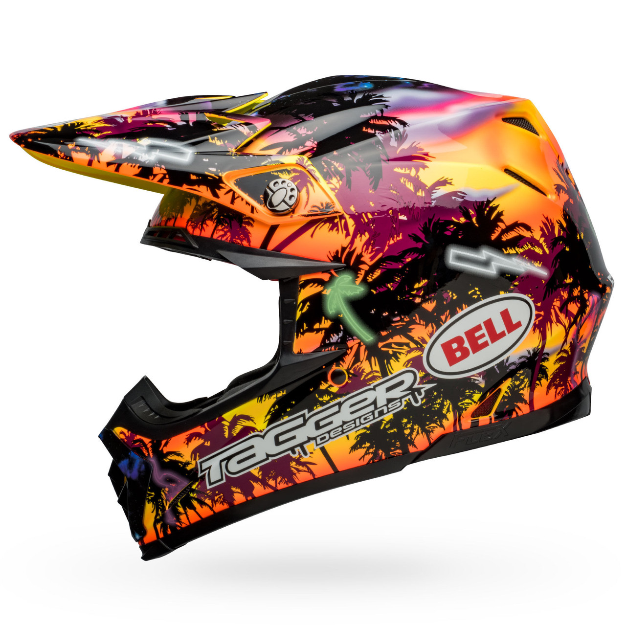 Bell Moto-9S Flex Tagger Tropical Fever Helmet - MC Powersports