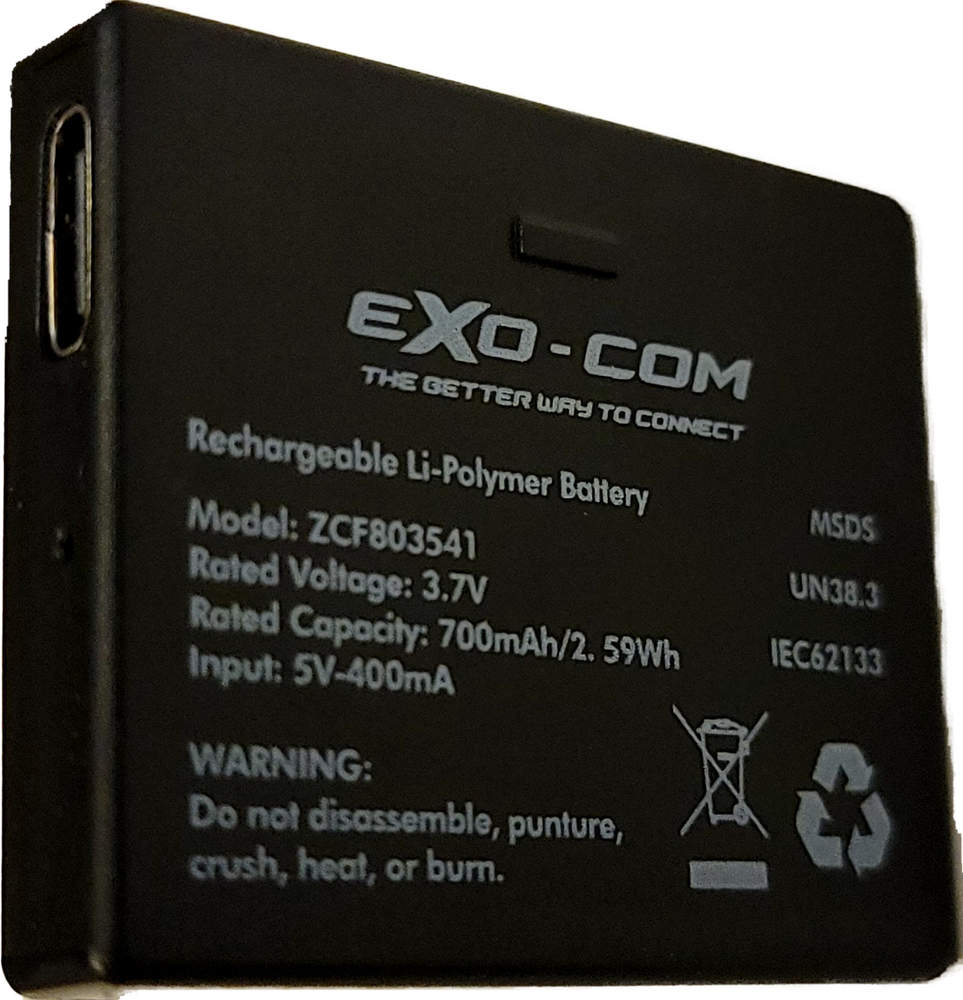 U-Clear EXO-COM Spare/Replacement OEM Li/Po Battery Pack - MC Powersports
