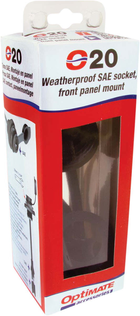 Tecmate SAE Panel Mount Socket - 12-inch - MC Powersports