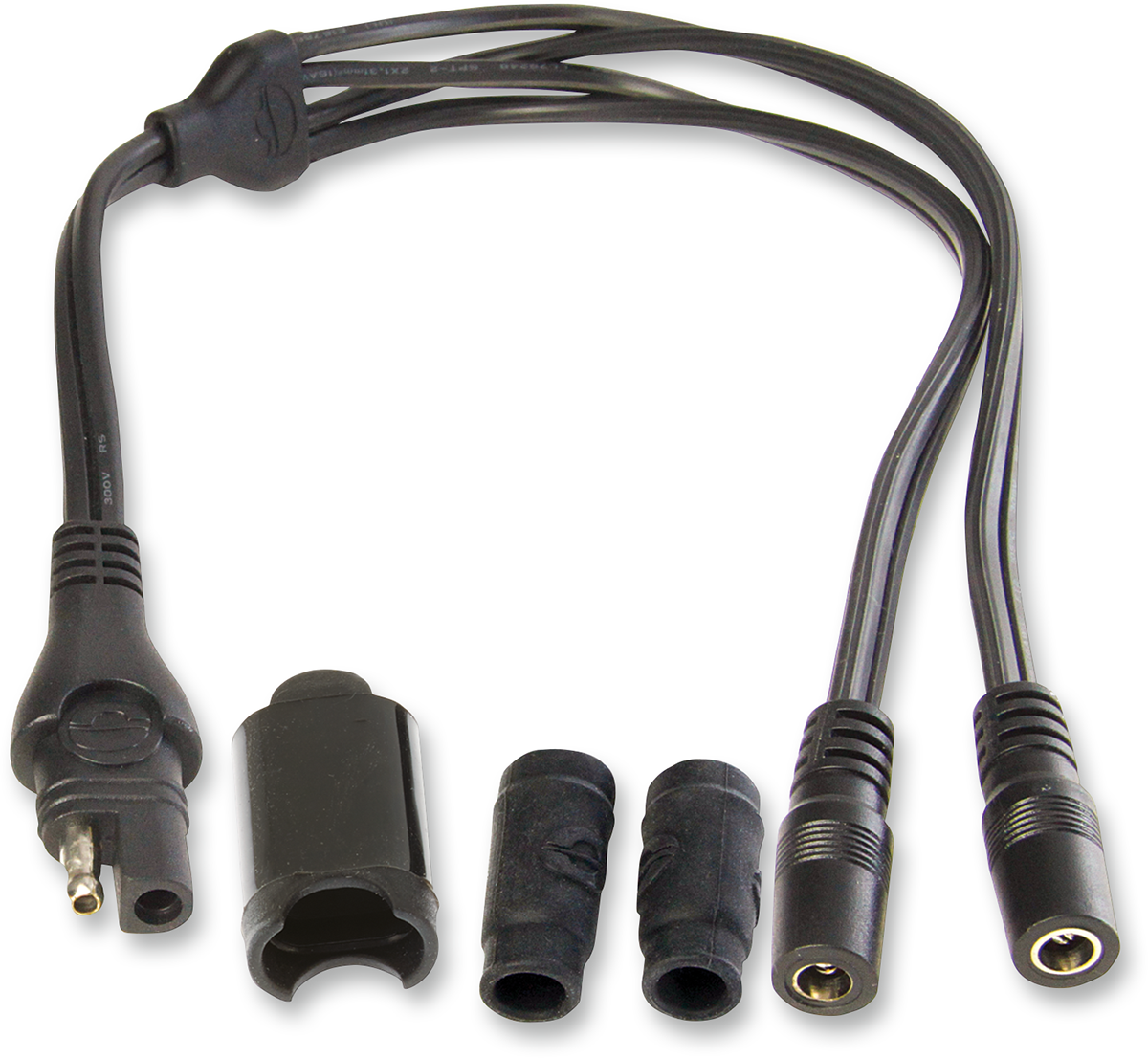 Tecmate Y-splitter - SAE to DC 2.5 mm - MC Powersports