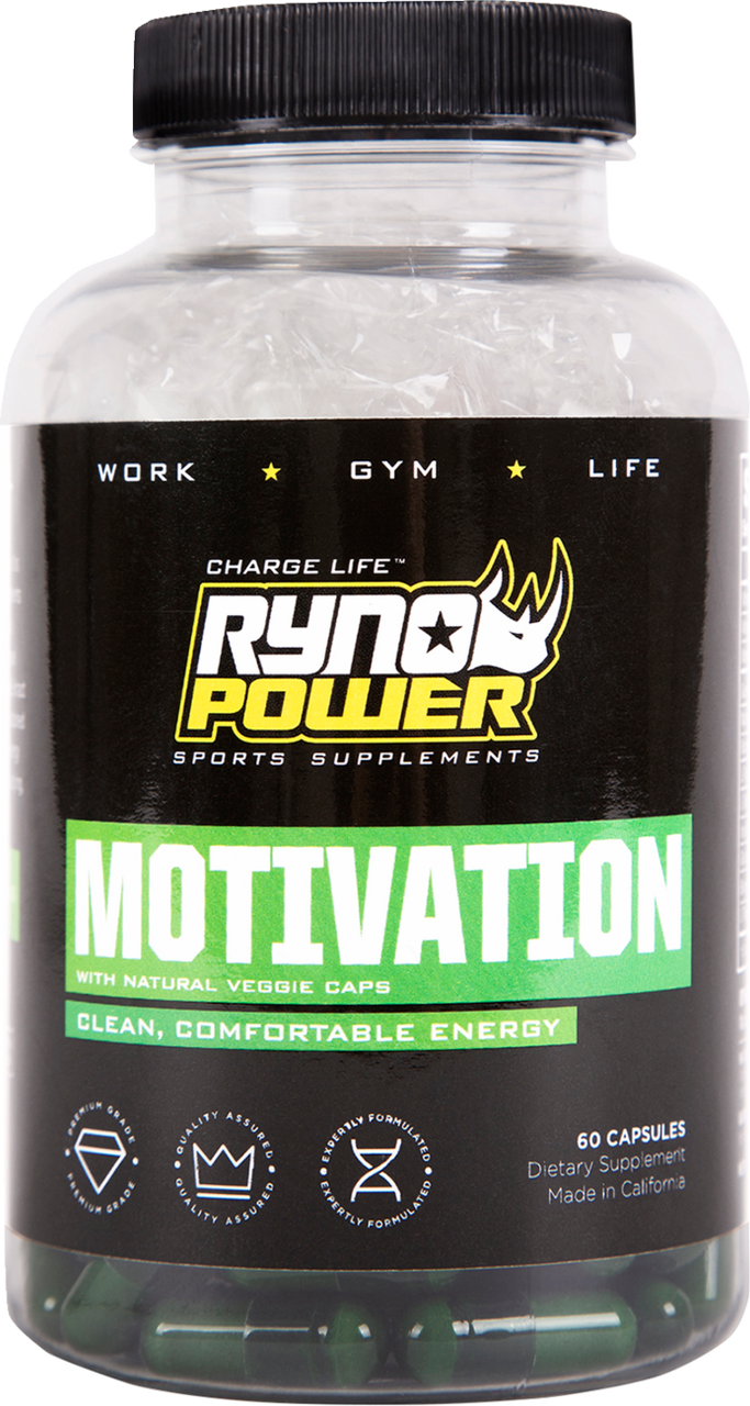 Ryno Power Motivation Pre-Workout Focus Energy Supplement - Capsules ...
