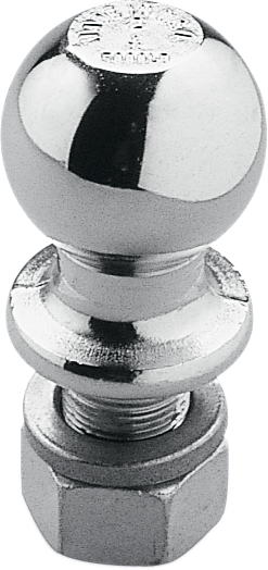 Draw-Tite Trailer Hitch Ball - 2-inch x 1-inch - MC Powersports