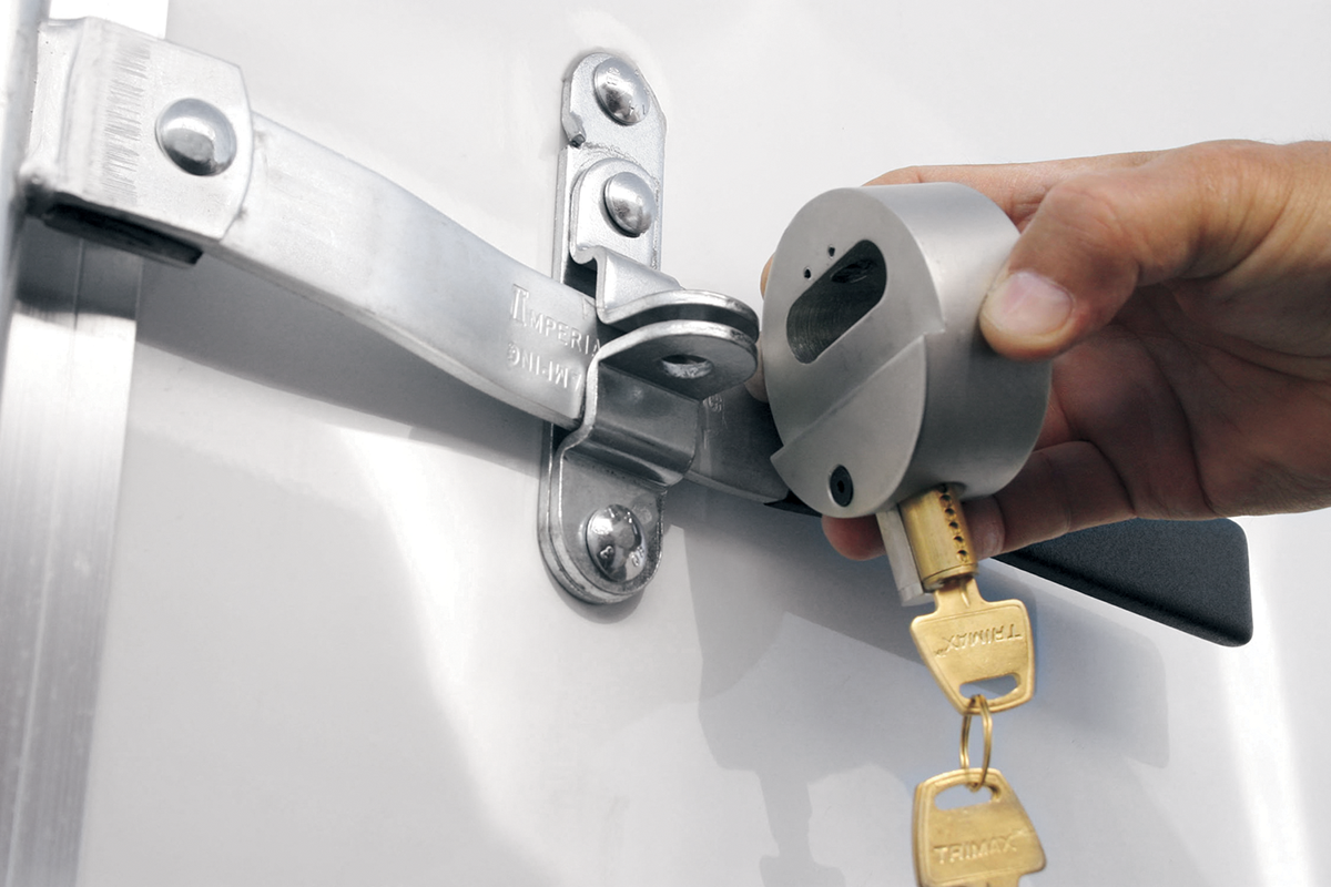 Trimax Stainless Steel High-Security Shielded Hockey Puck Padlock - MC ...