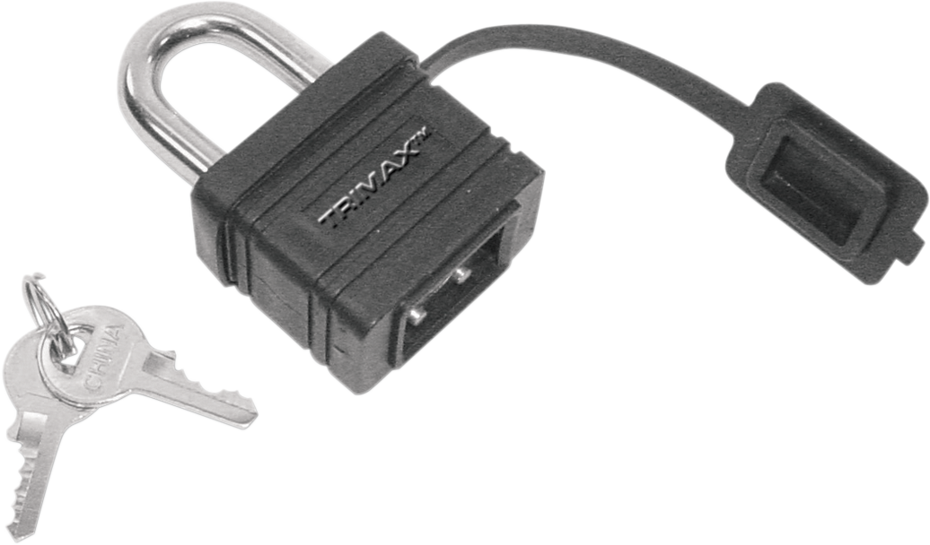 Trimax Weatherproof Padlock - PVC Coated Marine Lock - MC Powersports