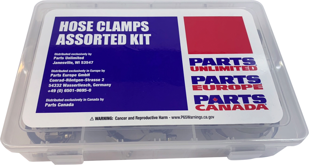 Parts Unlimited Assortment Kit - Hose Clamp - 60-Pieces - MC Powersports