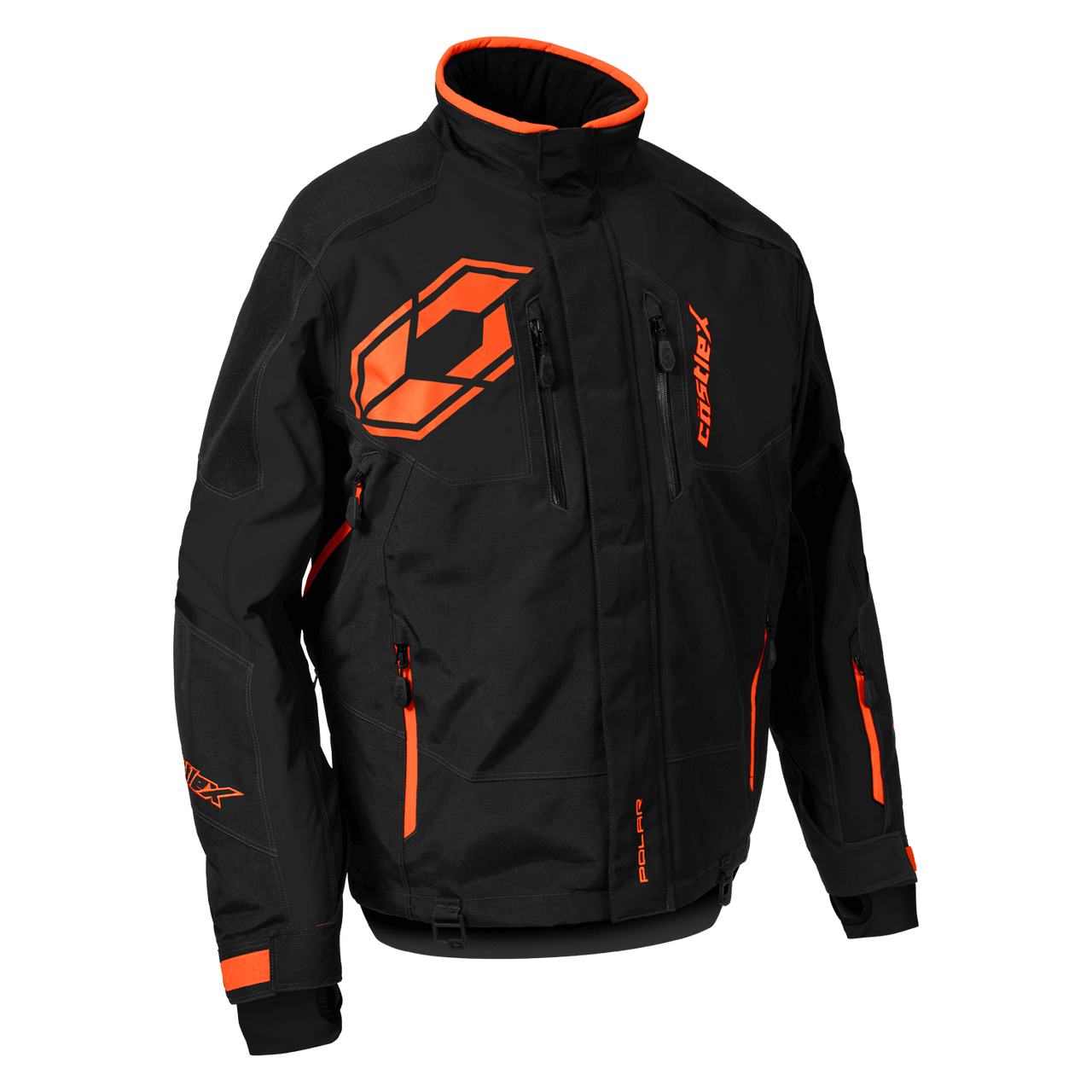 Castle X Men's Polar Jacket - Black / Orange - MC Powersports