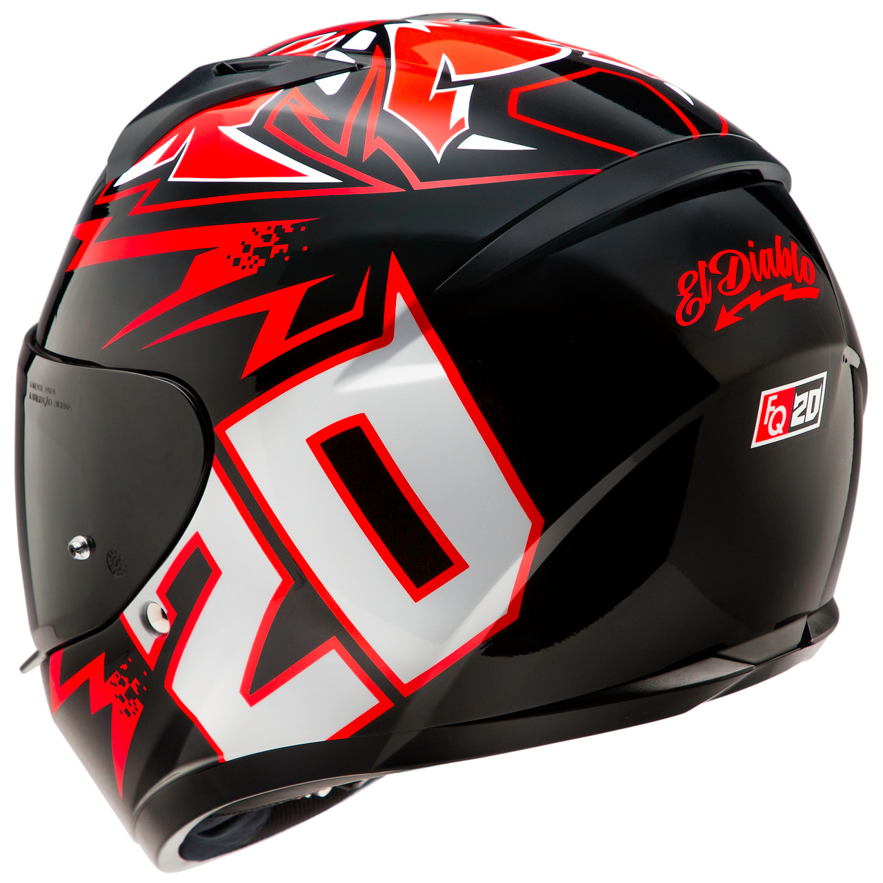 HJC C10 Diablo Mask (Fabio Quartararo) Replica Full-Face Helmet ...