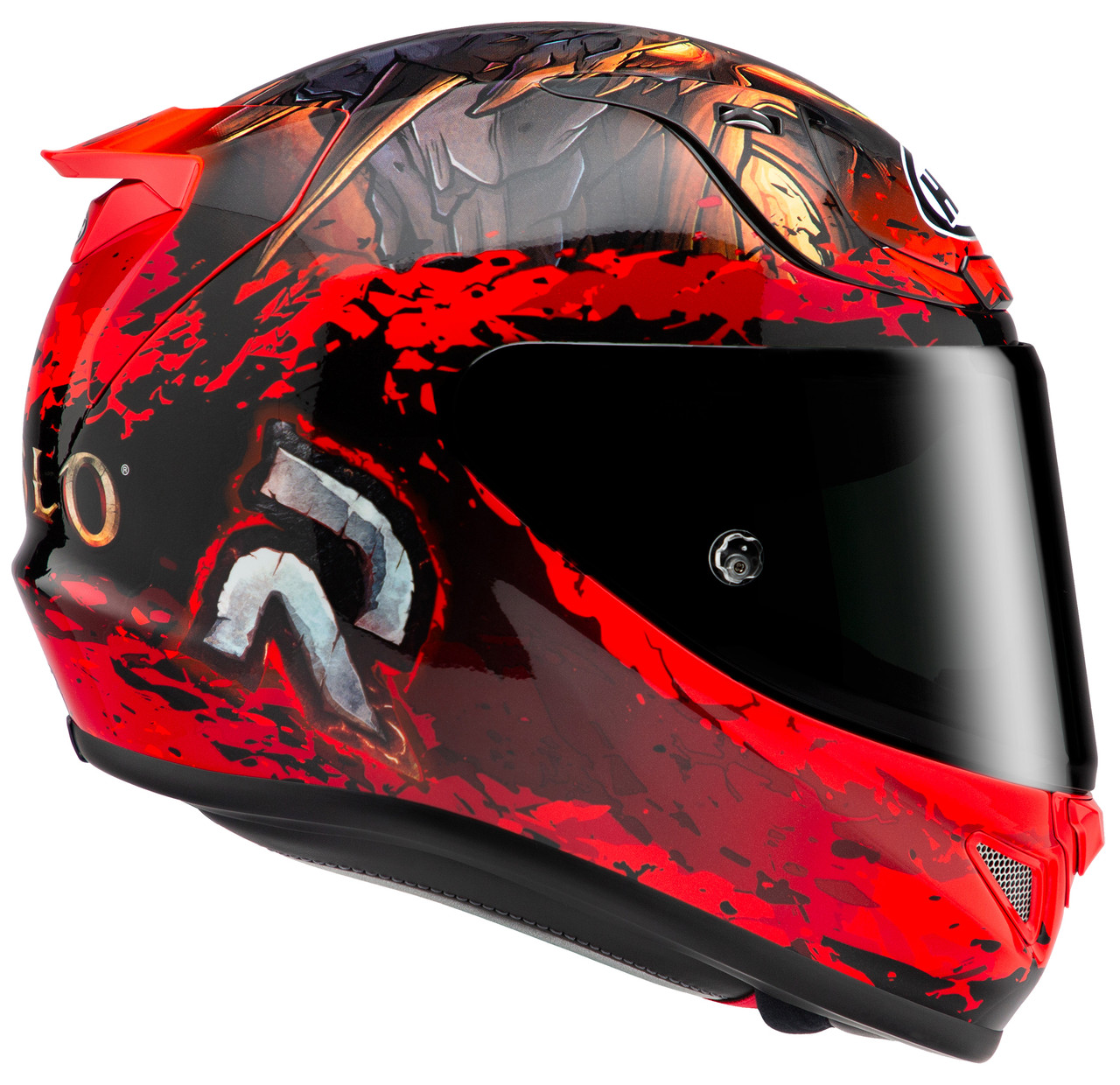 HJC RPHA 12 Diablo Blizzard Full-Face Helmet **LIMITED EDITION** - MC ...