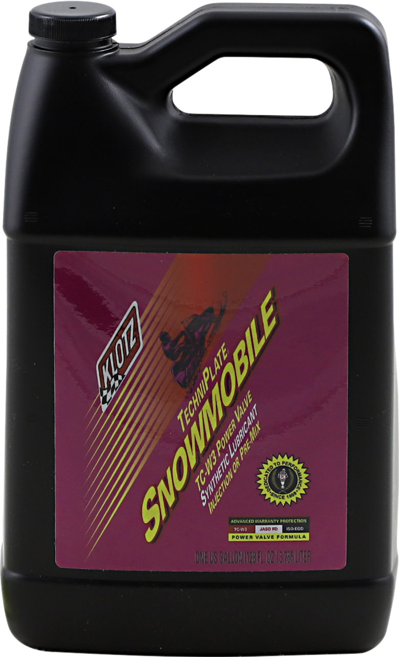 Klotz TC-W3 Snowmobile TechniPlate Synthetic 2-Stroke Premix / Injector Oil - 1 Gallon - MC ...