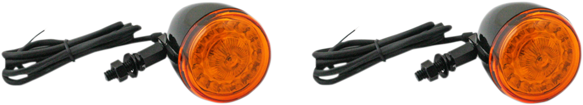 Custom Dynamics Universal LED Bullet Bezel Turn Signals - MC Powersports