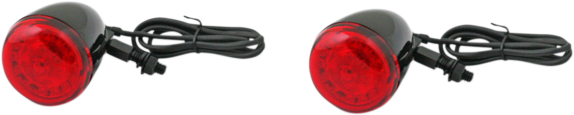 Custom Dynamics Universal LED Bullet Bezel Turn Signals - MC Powersports