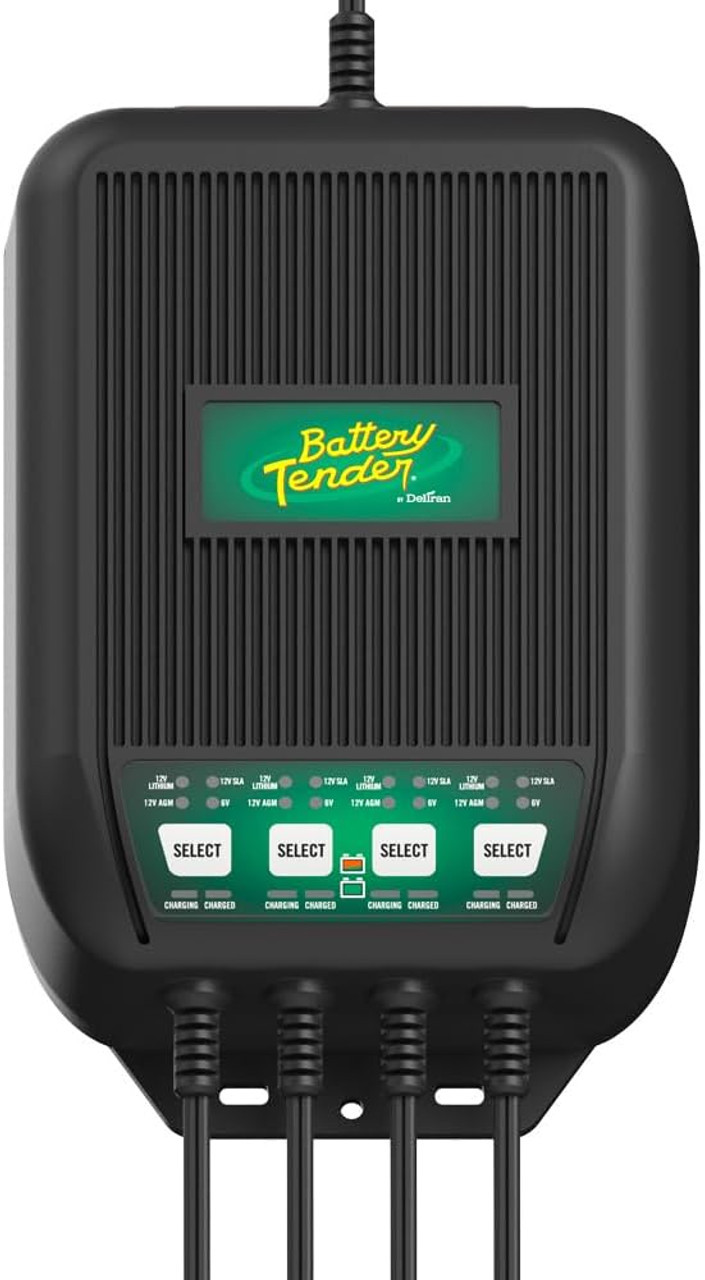 Battery Tender 4 Bank 12A On-Board Marine Battery Charger - MC Powersports