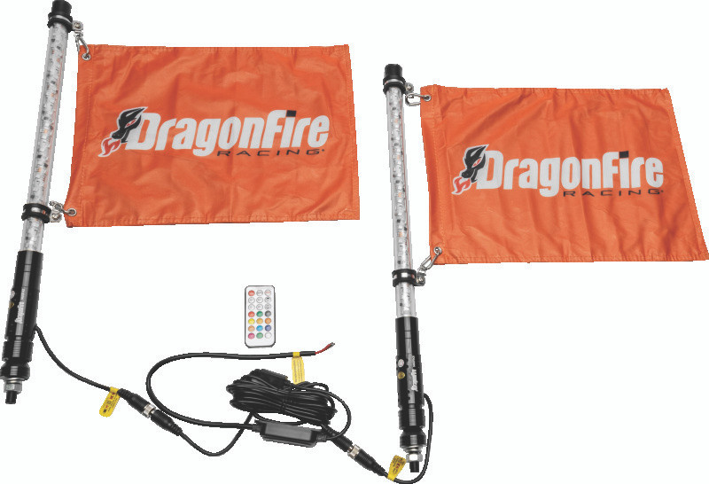 DragonFire Racing 2Ft Spiral Led Whip- Clear- Sold in pairs - MC ...