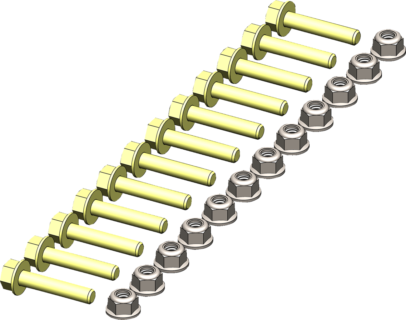 KFI Products Universal UHMW Poly Wear Bar Hardware Kit - MC Powersports