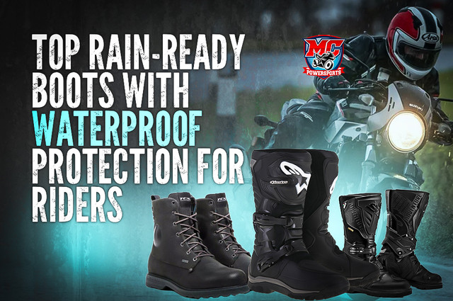 Top Rain-Ready Boots with Waterproof Protection for Riders - MC Powersports