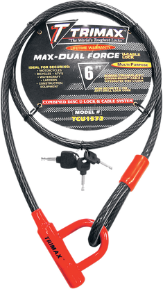 Trimax Trimaflex Cable Locks - U-Lock and Cable Locks - 72-inch - MC ...