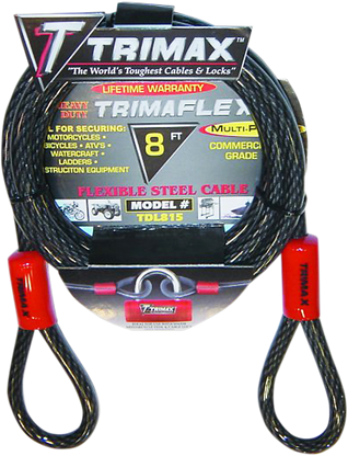 Trimax Trimaflex Max Security Braided Cable Lock - 8' - MC Powersports