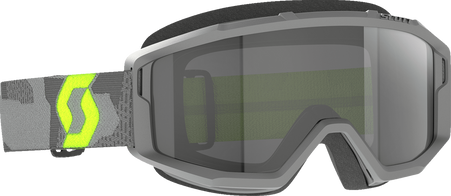 Scott Primal Sand Dust Goggle - Light Gray / Neon Yellow Frame / Strap ...