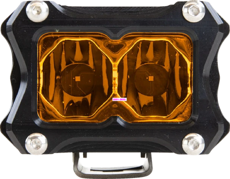 Heretic LED Pod Light Flood Light - 2-inch - Amber - MC Powersports