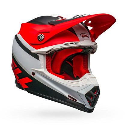 Bell Moto-9 MIPS Off-Road Helmets Prophecy Matte White/Red/Black ...
