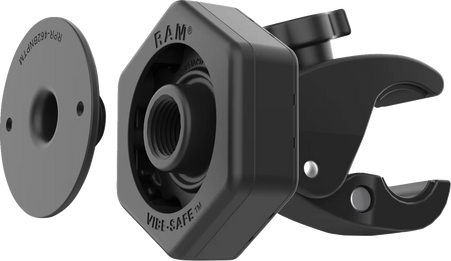 RAM Mounts Tough-Claw Small Clamp Base with Vibe-Safe Adapter - Ball ...