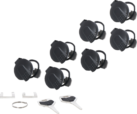 SW-Motech TRAX Lock Set - 7 Matching Locks with Keys - MC Powersports