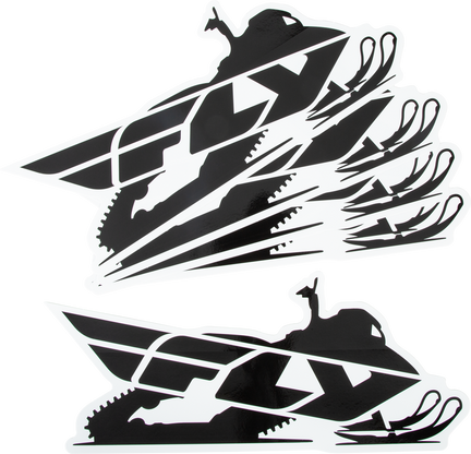 Fly Racing 15-inch Snow Sticker - 5/PK - MC Powersports