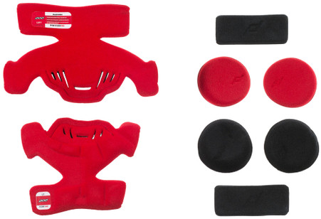 POD K300 Knee Brace Pad Set Red - Left - MC Powersports