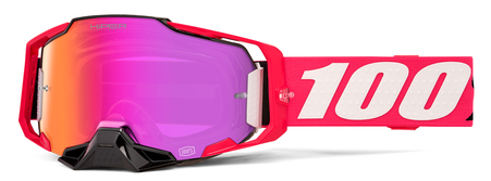 100% Armega Goggles - Kloug - Hiper Mirrored Dark Red Lens - MC Powersports